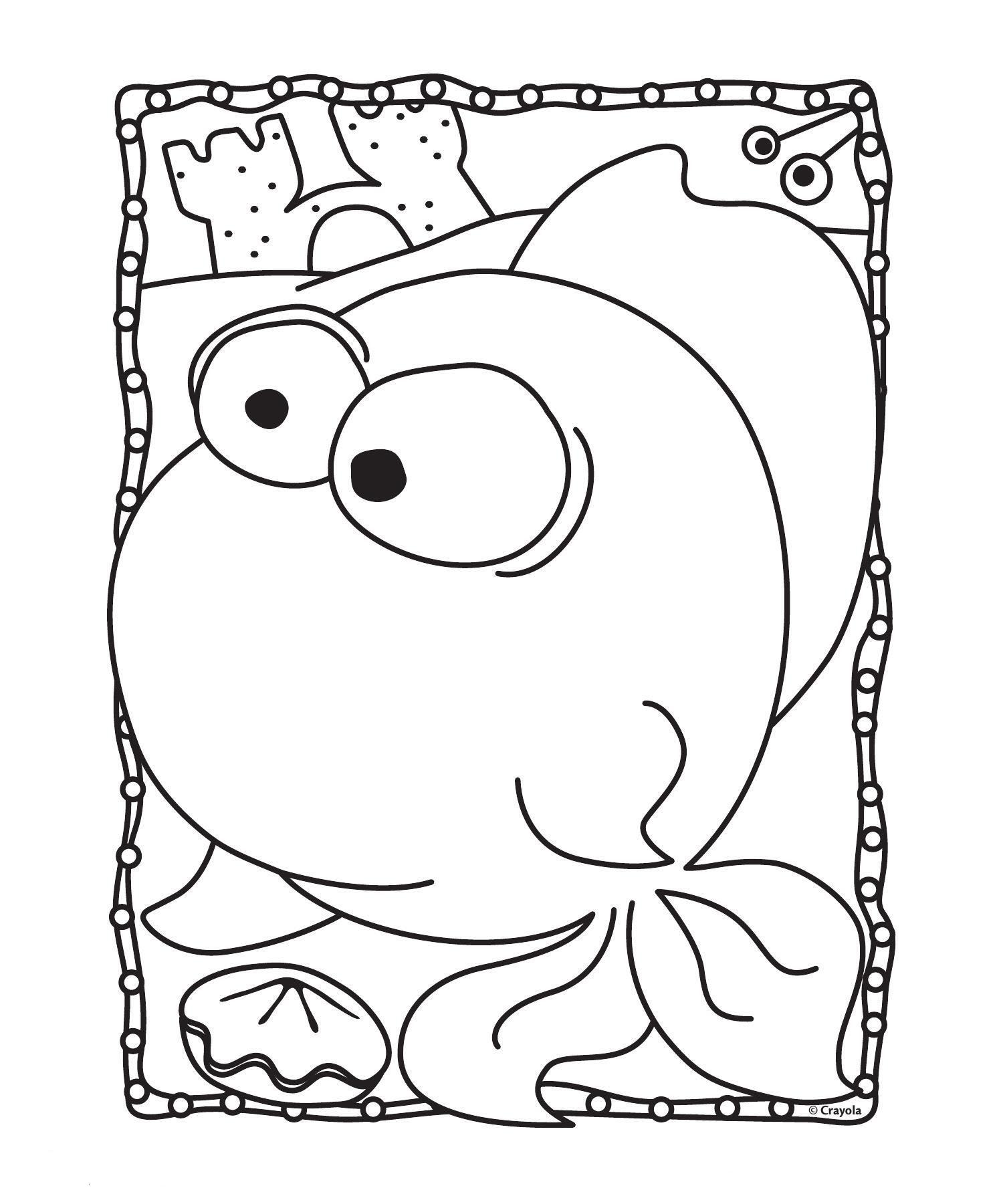 Crayola Canada | Funny Faces Grouper Colouring Page